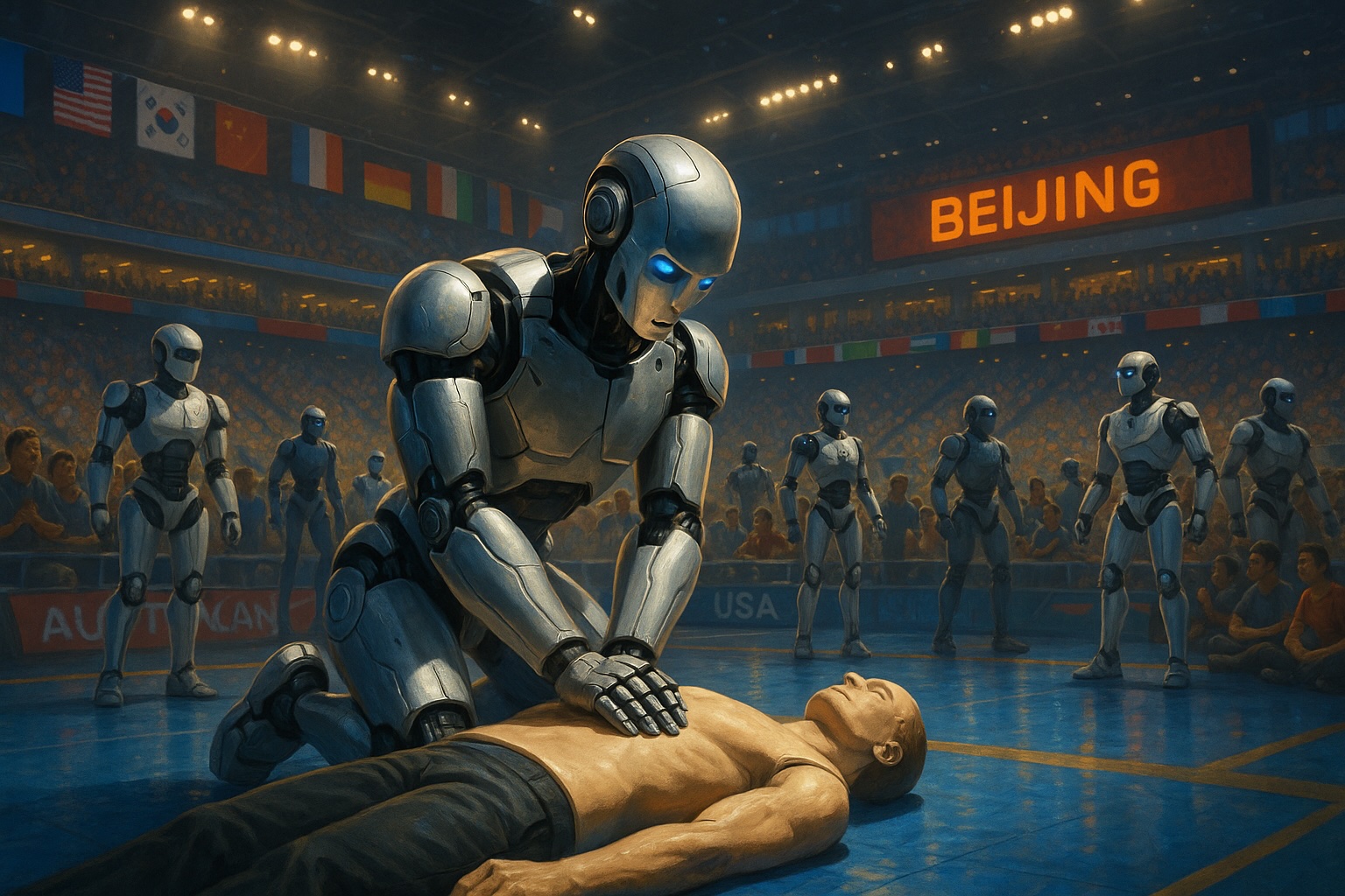 Robots Battle in Beijing While Humanity Naps - Scott K. James